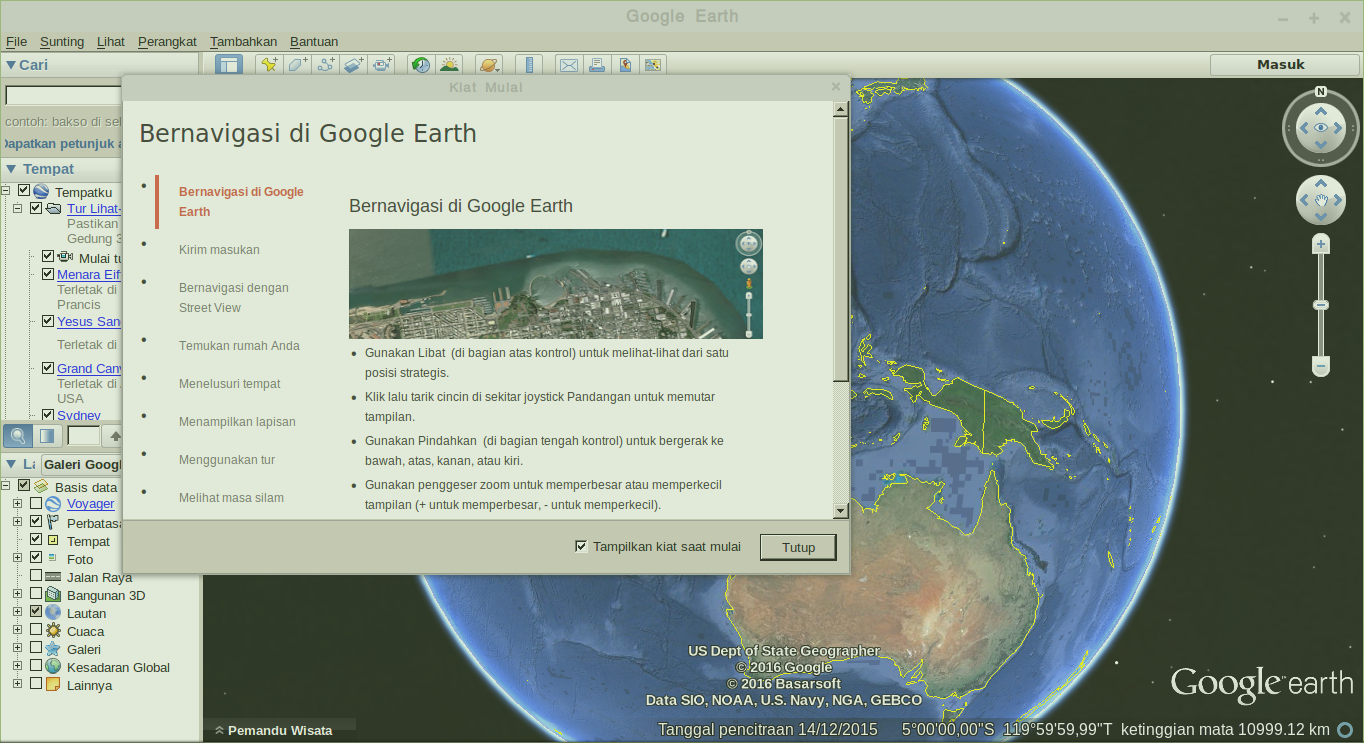 Aplikasi Google Earth