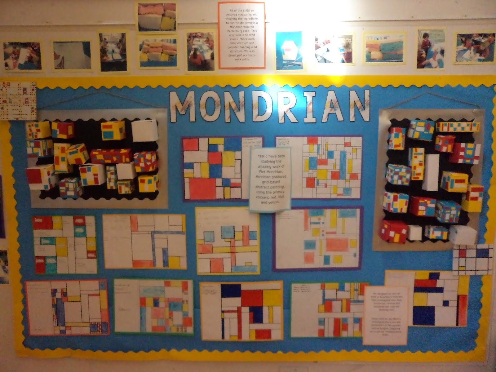 Watlington Primary School: Year 6 maths and art display