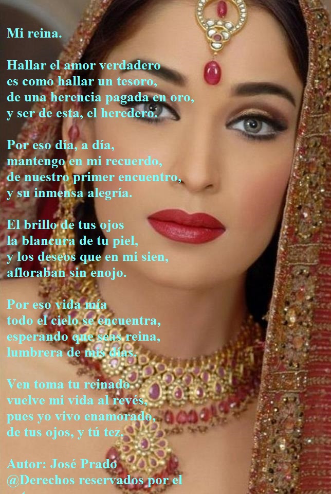 Poemas de amor para ti: Mi reina