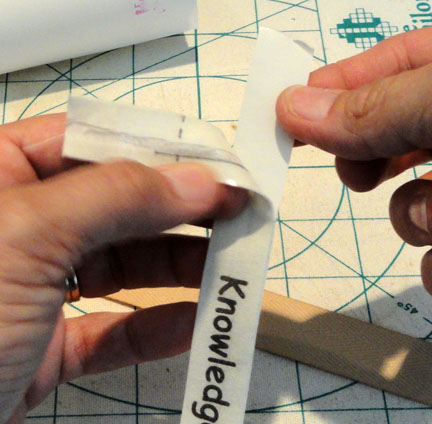 Needles 'n' Knowledge: "Act Upon These Values": Preparing Text Strips