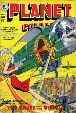 Planet Comics #61 - Sci-Fi Comic Book Cover Poster