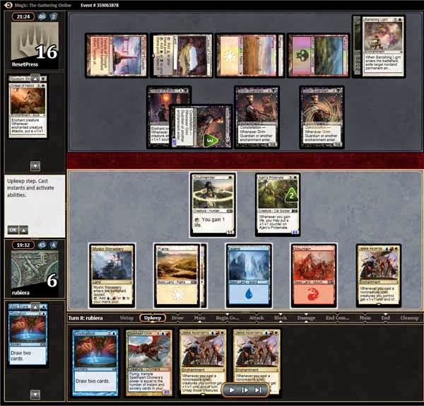 Magic the Gathering Adventures: [Standard] Jeskai Ascendancy in its colors