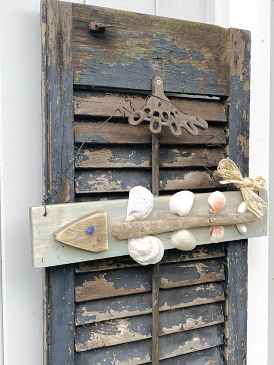 Fish Bone Art with Shells