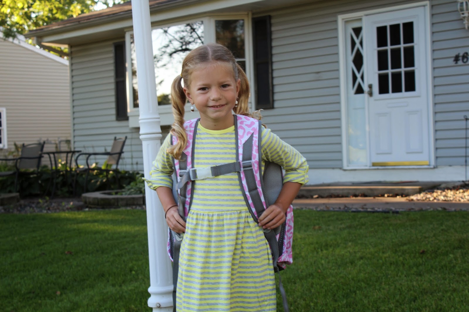 two daughters, one son: Back to school