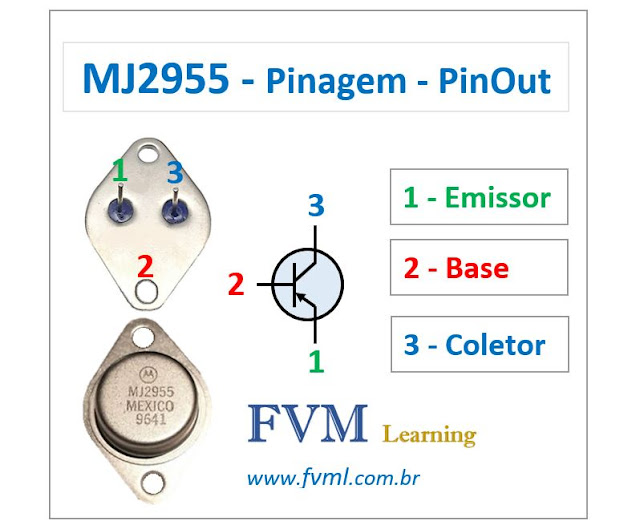 Datasheet - Pinagem - Transistor Bipolar PNP MJ2955 - Características e ...
