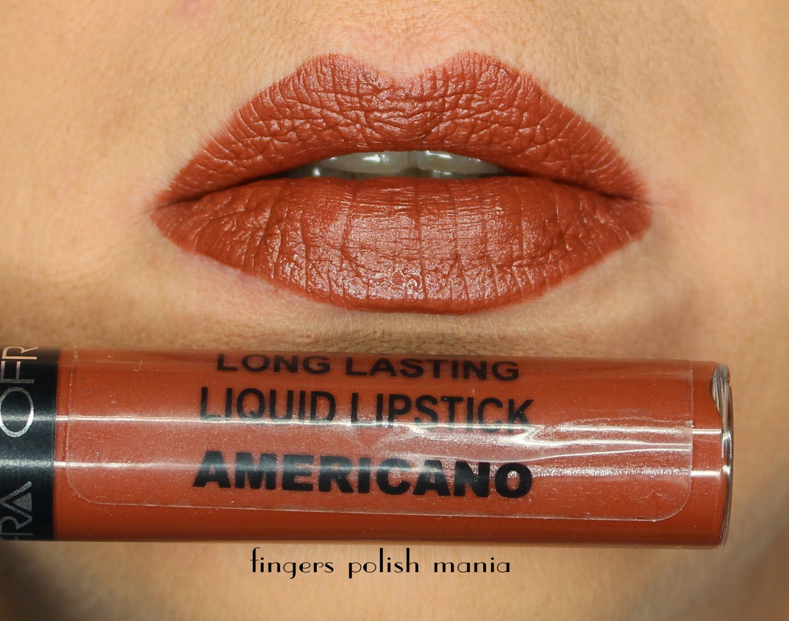 fingers polish mania: Ofra Liquid Lipsticks, Miami Fever, Americano
