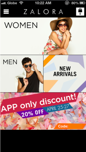 EASY MOBILE SHOPPING WITH ZALORA IPHONE APP - Swirls and Scribbles - A ...