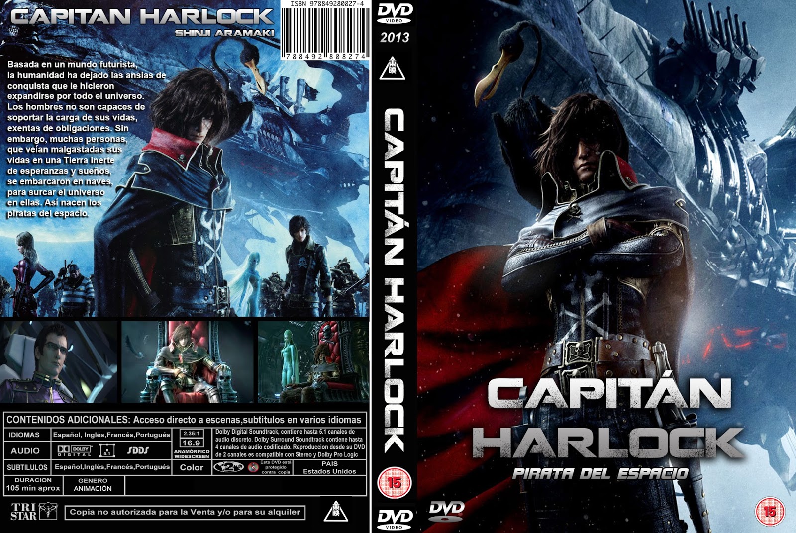 PB | DVD Cover / Caratula FREE: SPACE PIRATE CAPTAIN HARLOCK - DVD ...