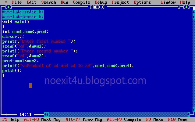 Program To Multiply Two Numbers In C
