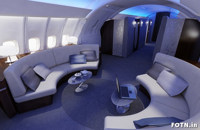 Lila kim: First Look Inside the Boeing 747-8 Airplane