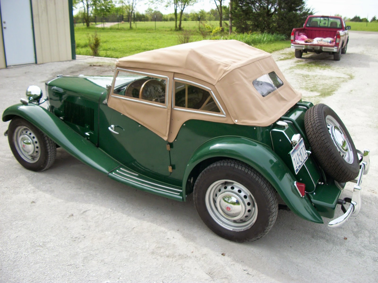1952 MG TD: Top