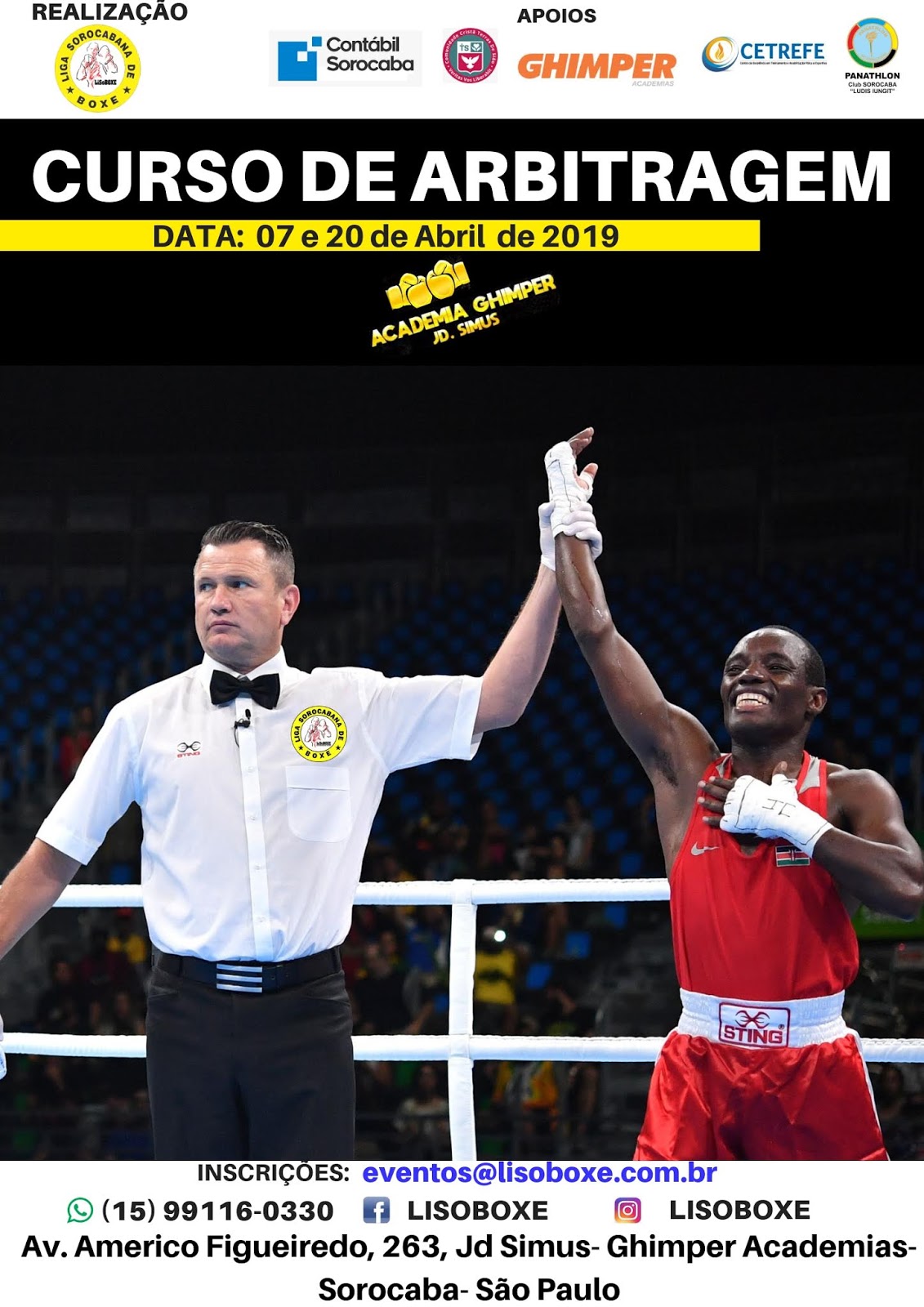 Liga Sorocabana de Boxe e Artes Marciais: abril 2019