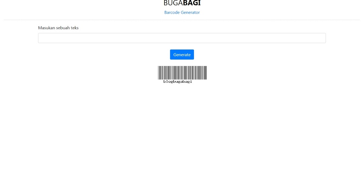 Source Code PHP Barcode Generator