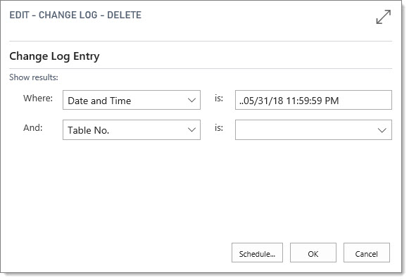 Steve Endow - The Blog: Business Central: Change Log feature