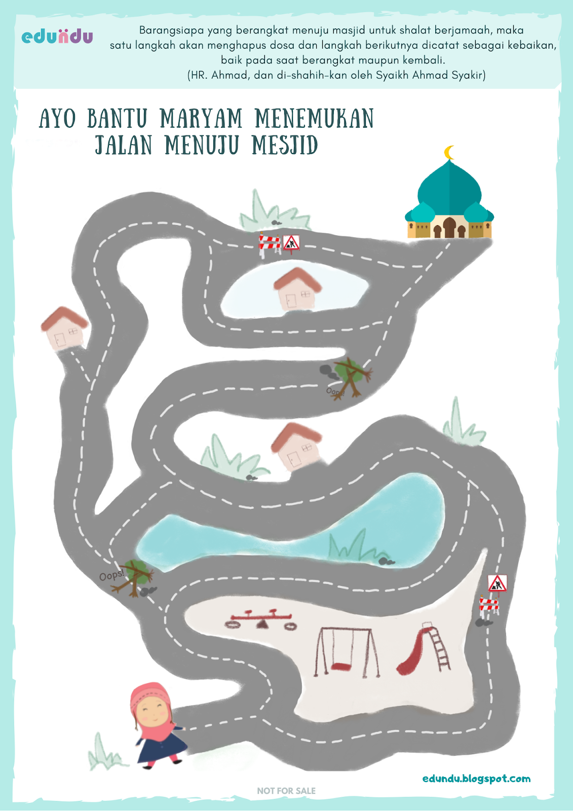Aktivitas Ramadhan untuk anak: MAZE Tema Ramadhan