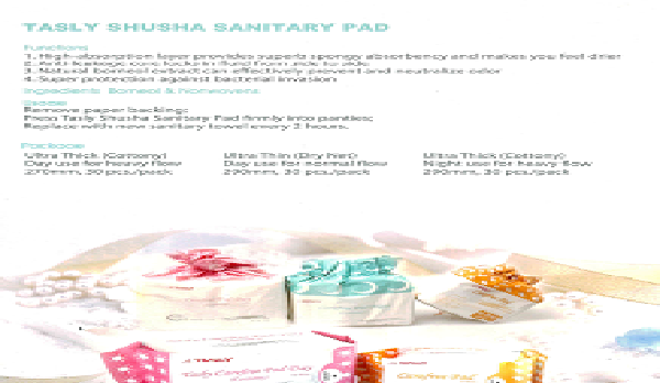 Tasly Shusha Sanitary Pad ~ Tasly Health Products