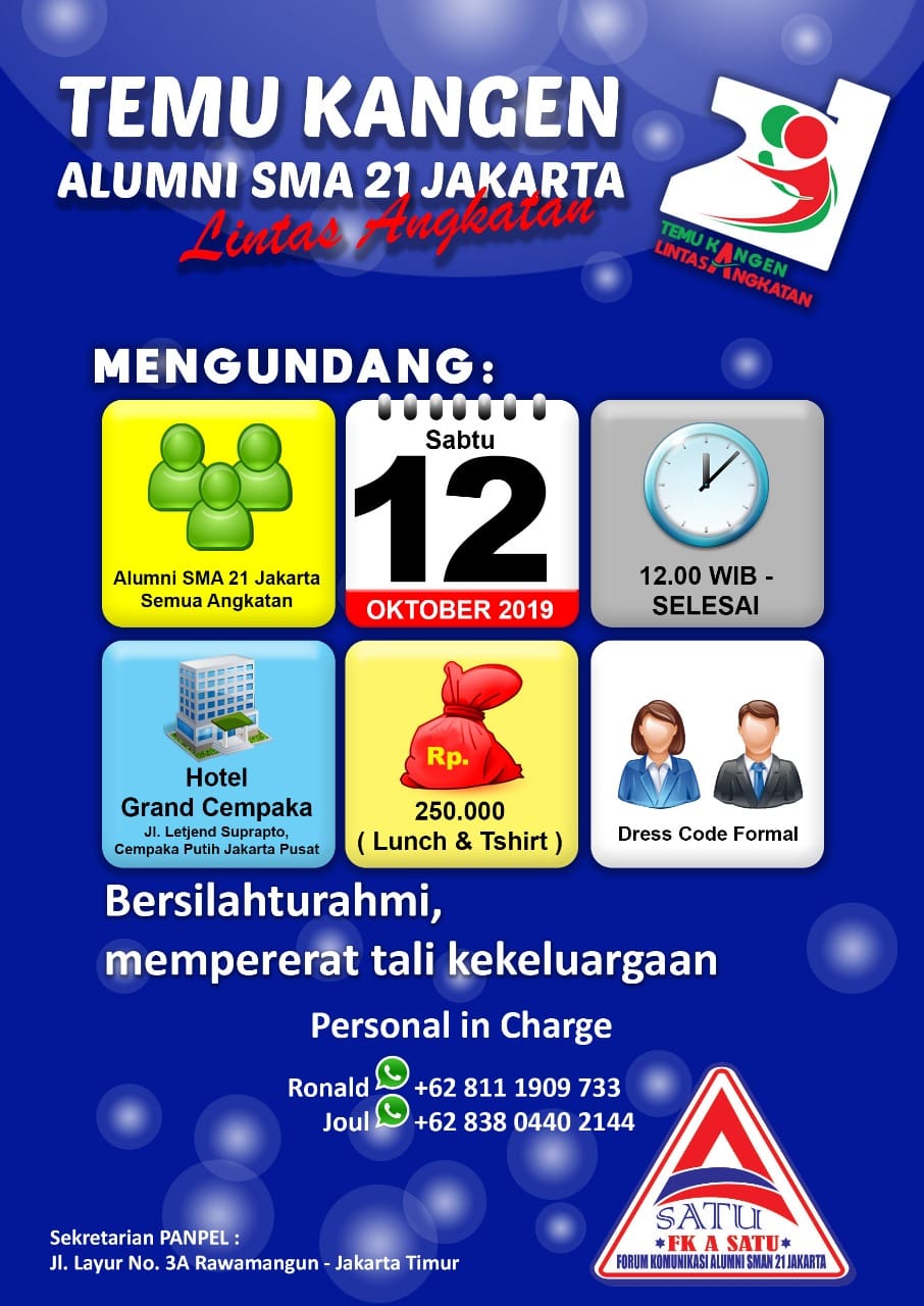 DON BRANANDITO: REUNI AKBAR SMAN 21 JAKARTA