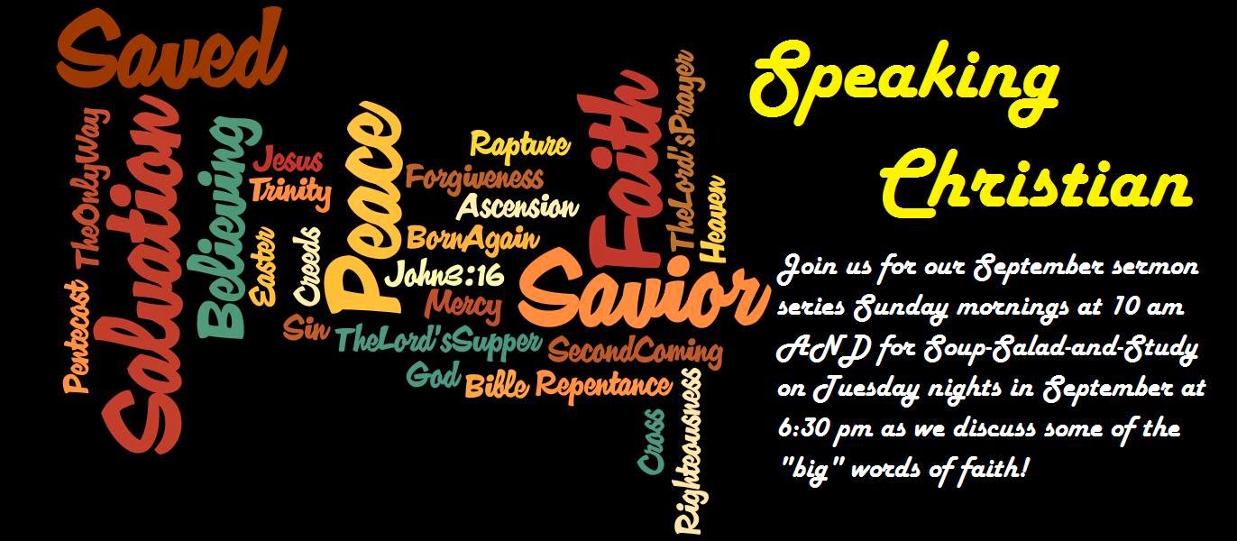 Reflections from Broadneck Baptist: Speaking Christian