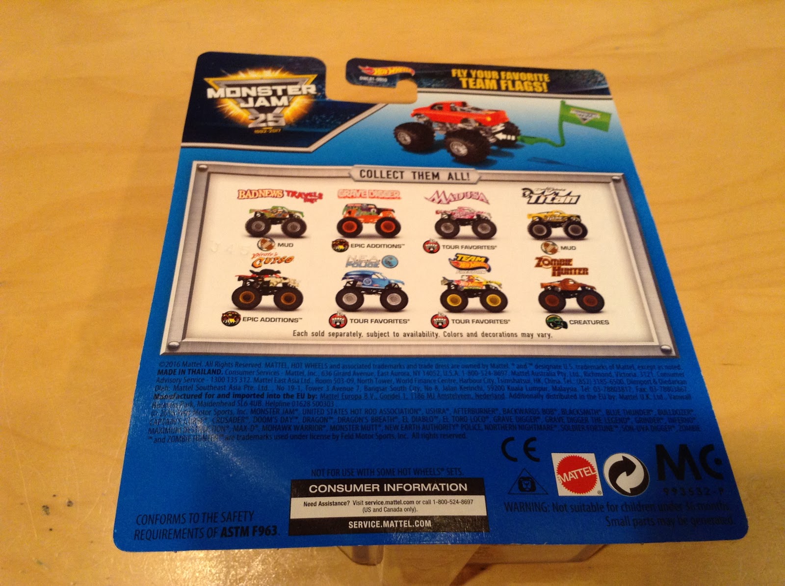 JULIAN'S HOT WHEELS BLOG: N.E.A. Police Monster Jam Truck (2017 Tour ...