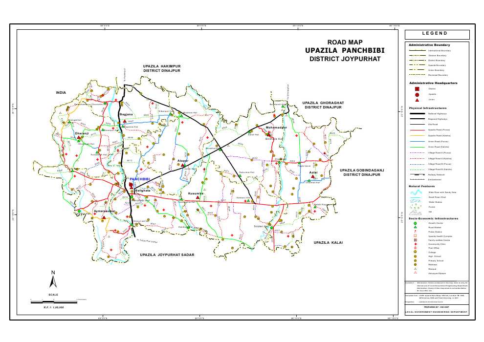 Mouza & Land Use Maps of Panchbibi Upazila, Joypurhat, Bangladesh ...