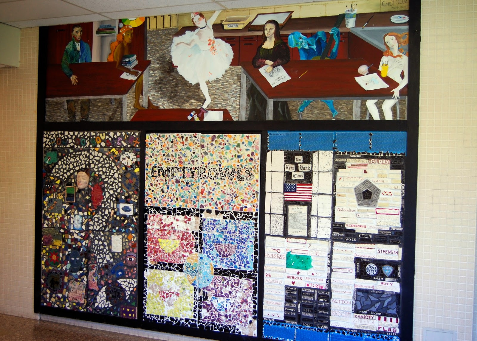 Franklin Matters: FHS Last Tour: Corridors and Student Art Work - part ...