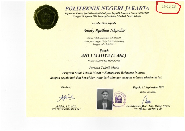 Inilah Letak Nomor Ijazah SMA, SMK, SMP, SD, MA, S1 - Buwoh.com