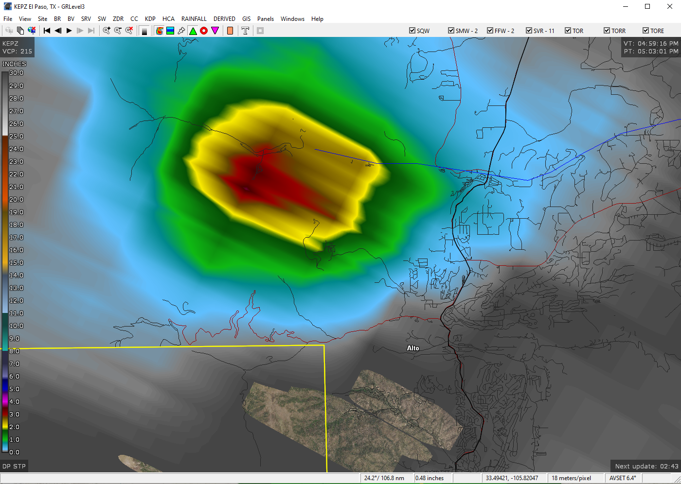 Bonito Lake Flash Flooding - 8-5-2020.