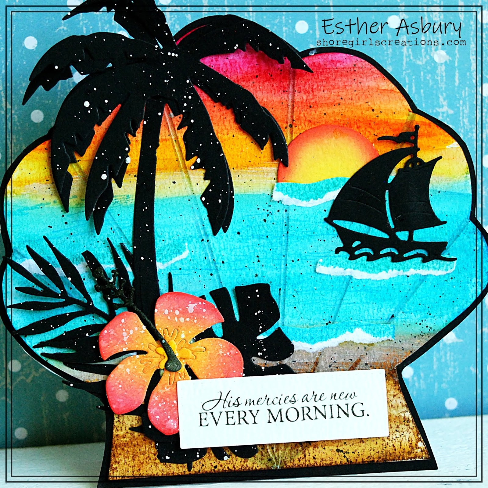 Shoregirl's Creations: Shell Shaped Card