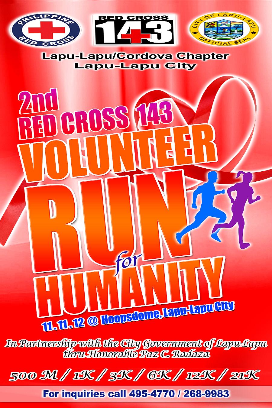 2nd Red Cross 143:Volunteer Run for Humanity - Cebu | Dagan ta bai