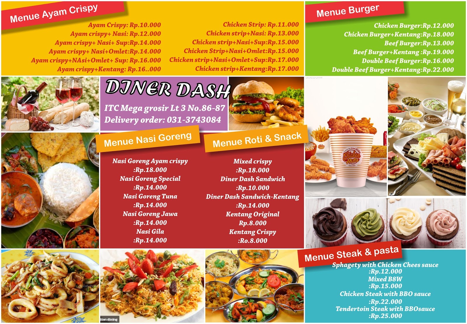 Chandni Designs: Menu Card in Corel Draw