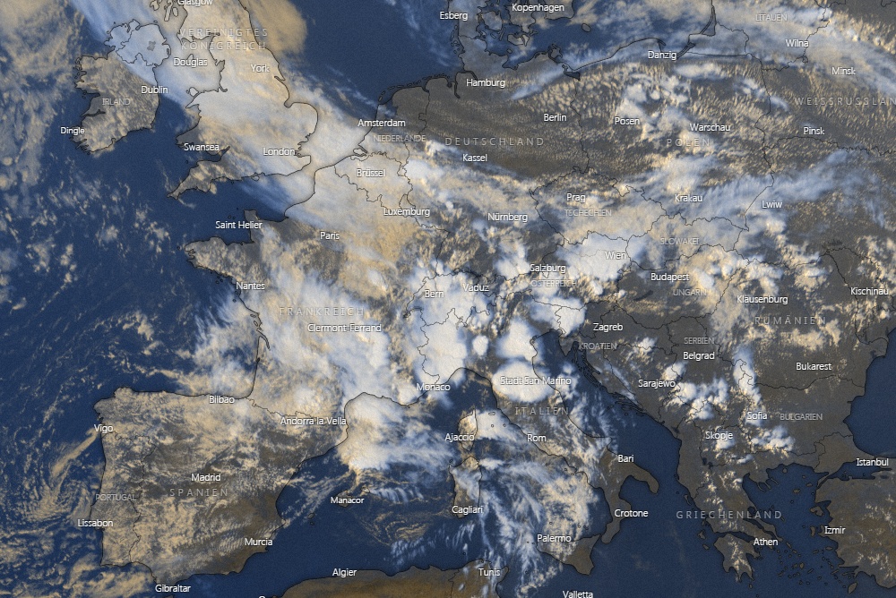 Windy zeigt jetzt auch Sat-Bilder