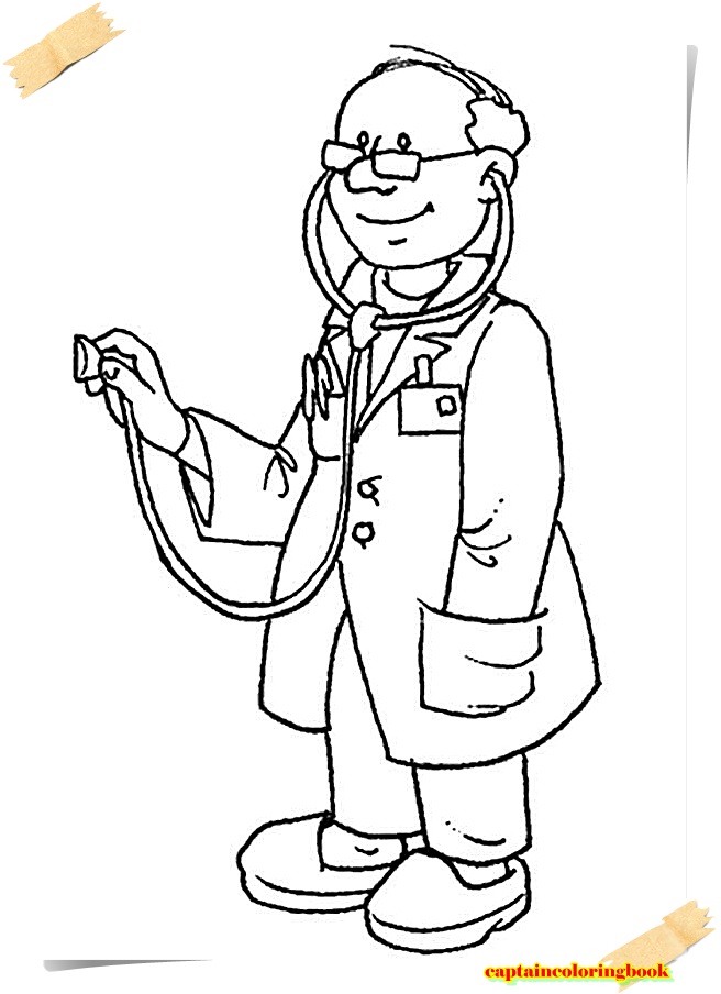 Doctor Coloring Page ~ Coloring Print