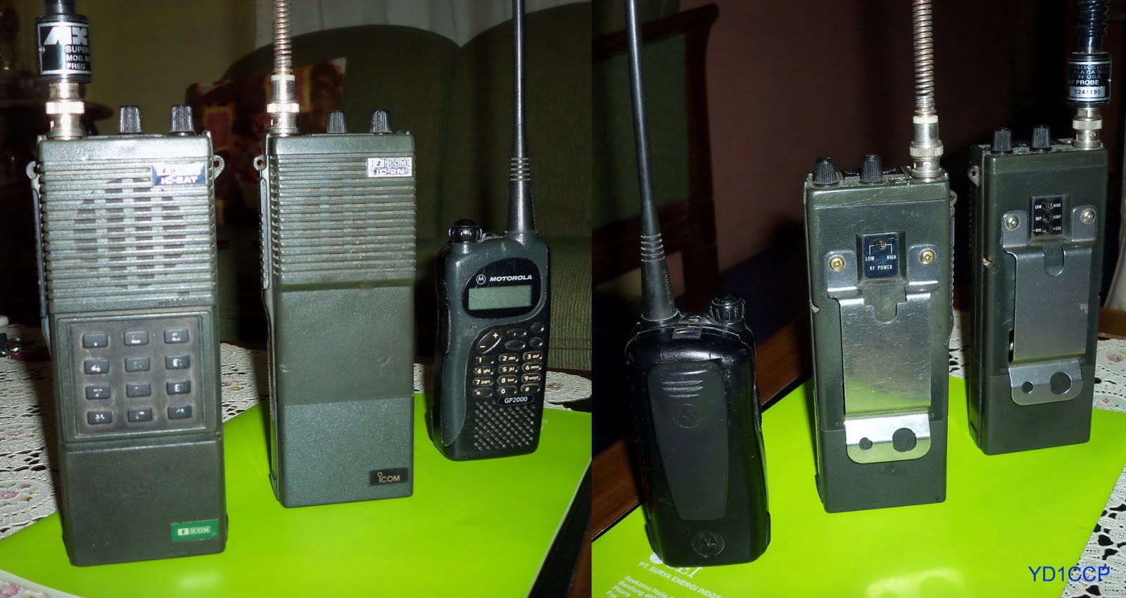 Radiosys: HT Icom VHF + HT Motorola UHF