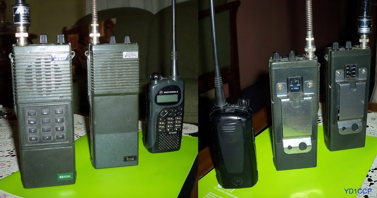 Radiosys: HT Icom VHF + HT Motorola UHF