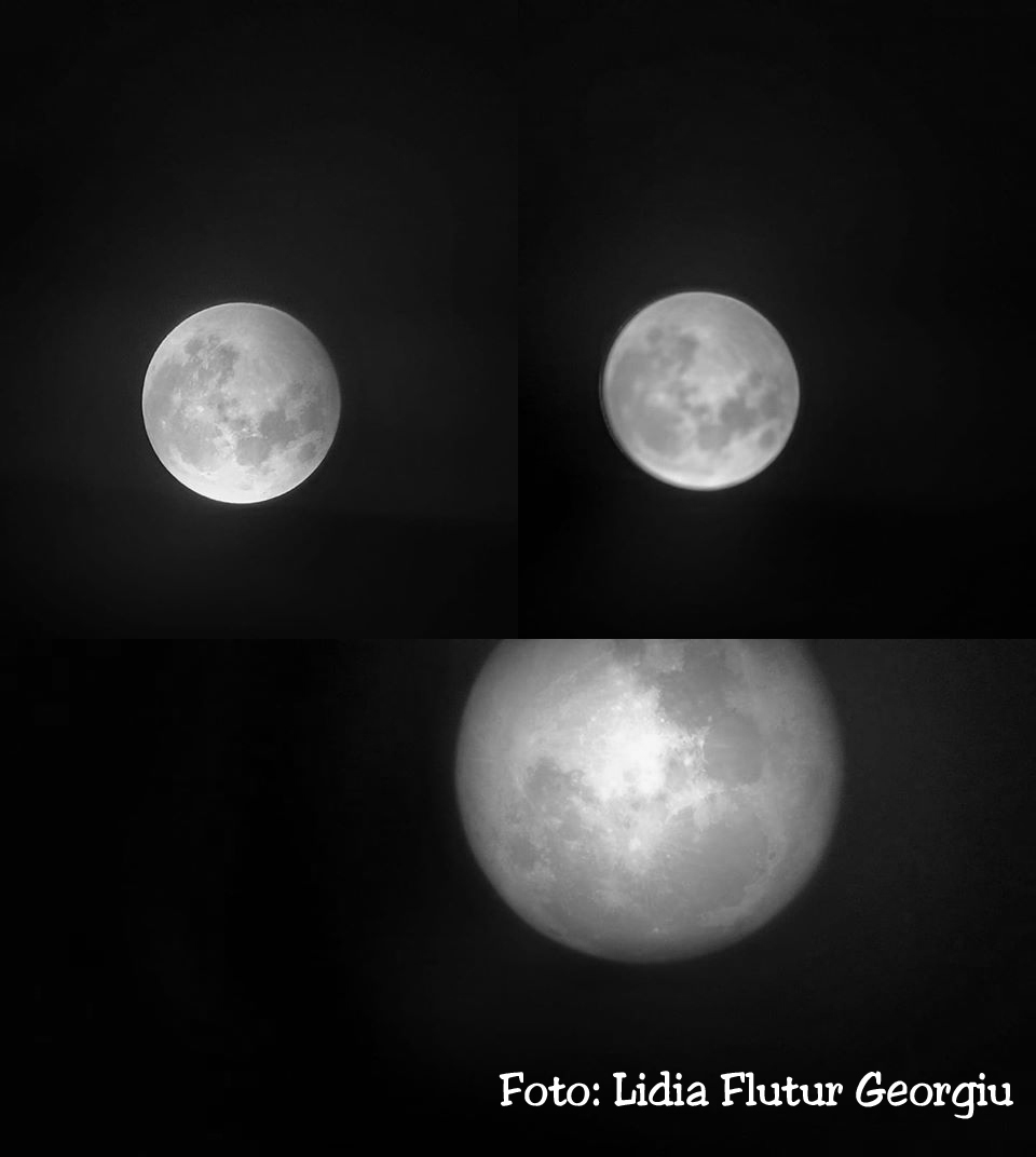 Poze cu eclipsa partiala de Luna din data de 16 spre 17 iulie 2019