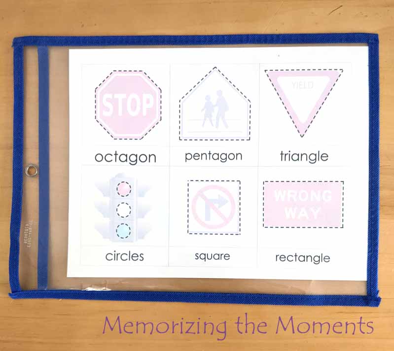 Memorizing the Moments: Tot School Octagon Activities