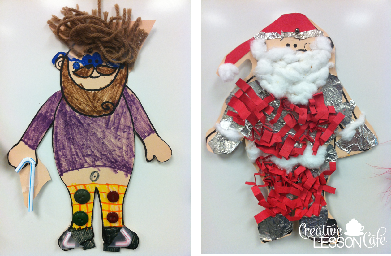 Creative Lesson Cafe: Santa's Stylish New Suit! December Holiday ...