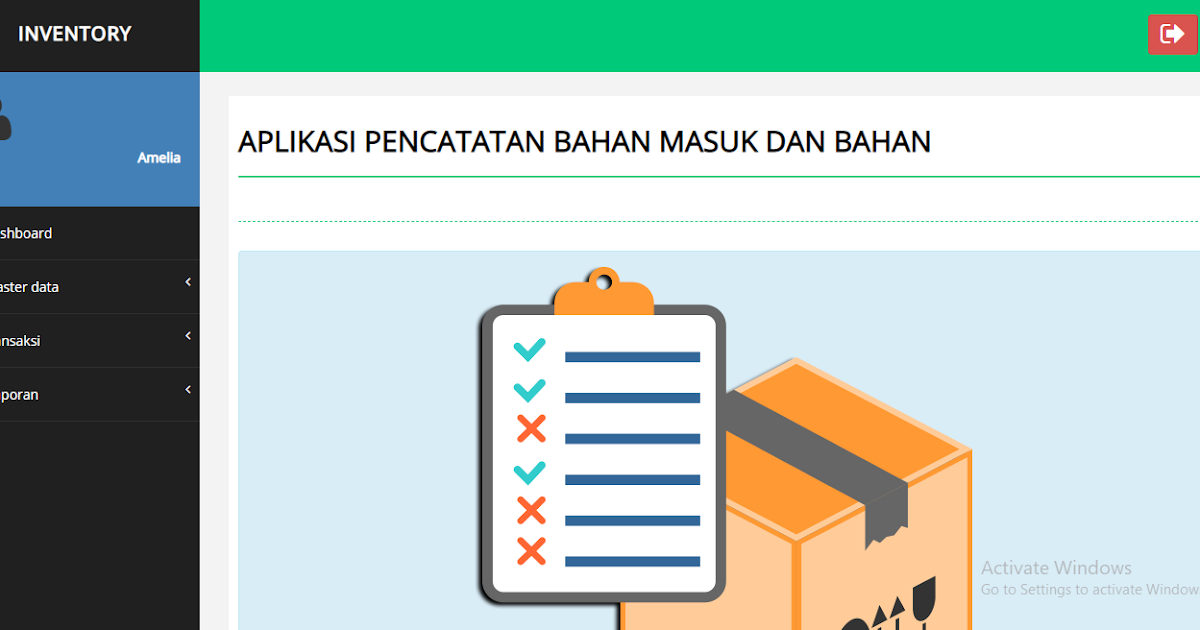 Aplikasi Inventory data keluar masuk barang dengan PHP & MySQL ~ SCG