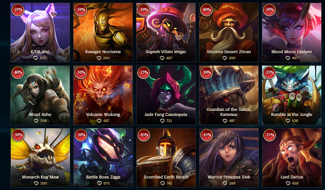 Surrender at 20: Champion & Skin Sale: Week of October 14th