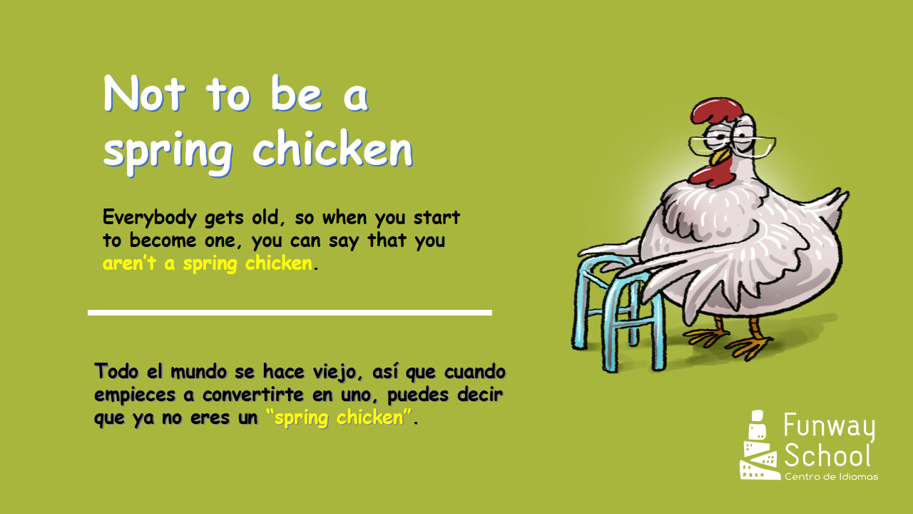 Estantes en el aula: Idioms (XIX): "Not to be a spring chicken"