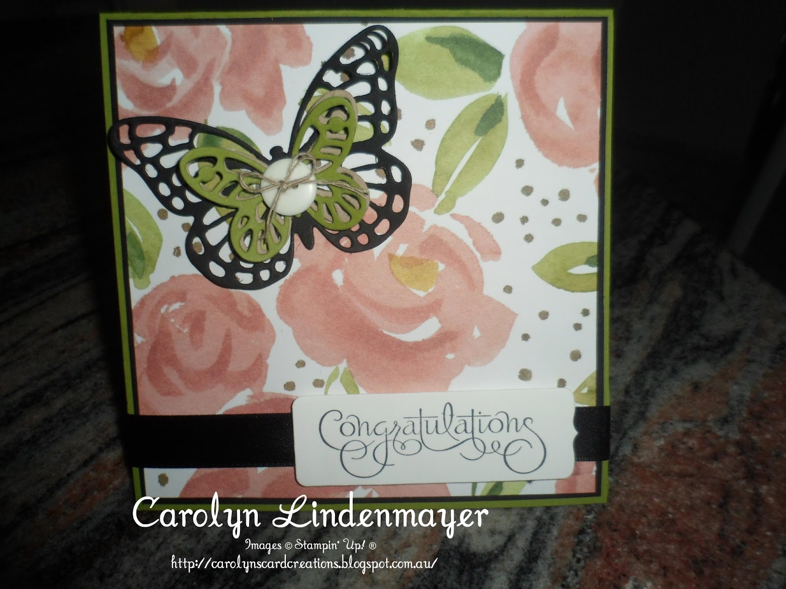 Congratulations Butterfly Card