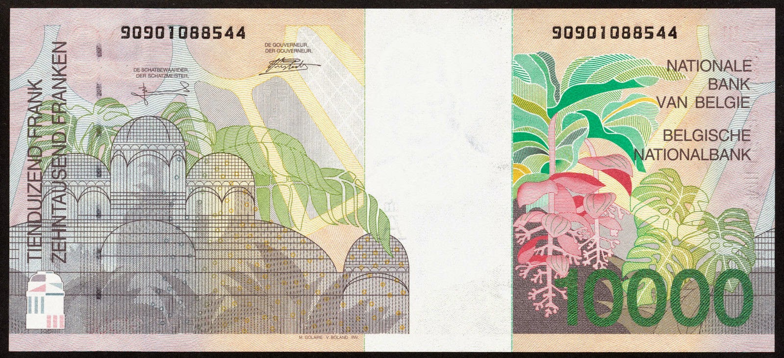 10000 Belgian Francs banknote 1997 King Albert II and Queen Paola|World ...