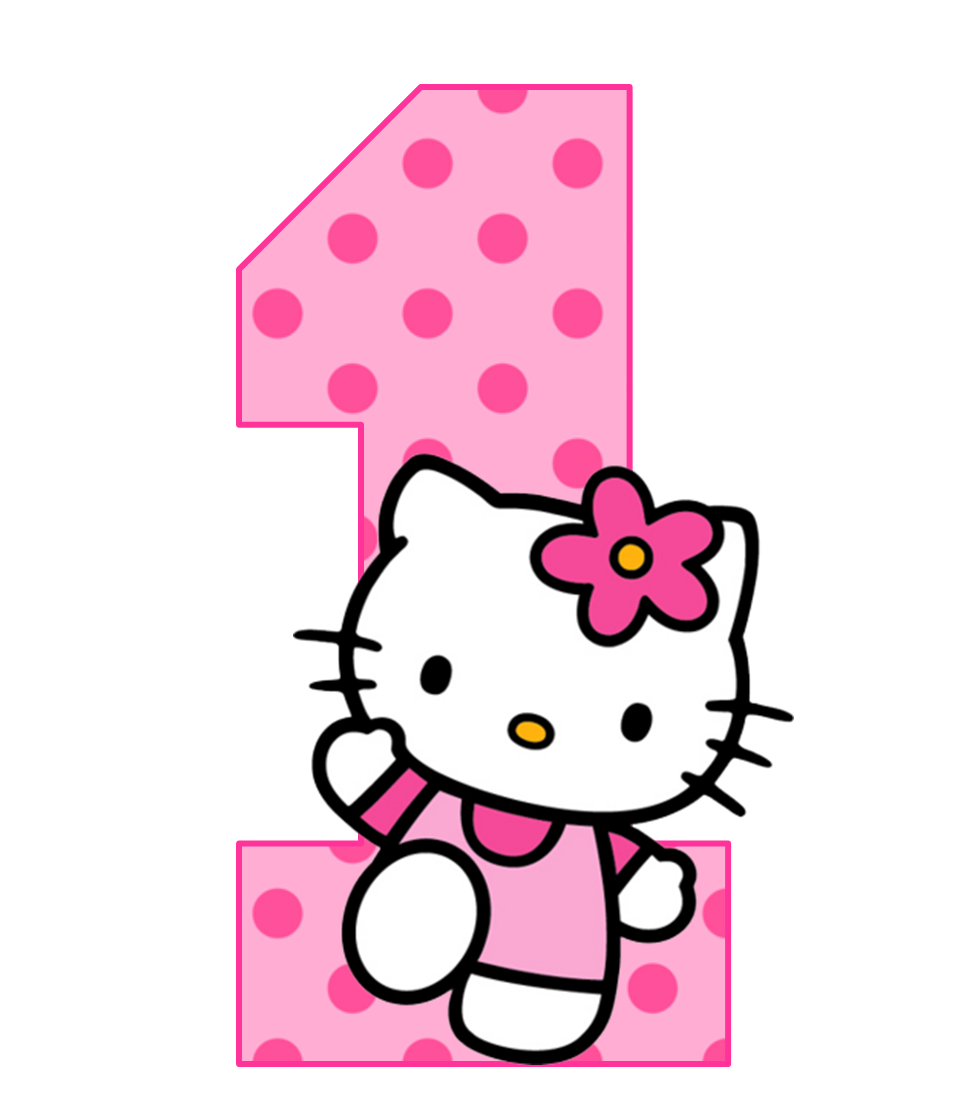 Kits imprimibles gratis : Números Hello Kitty