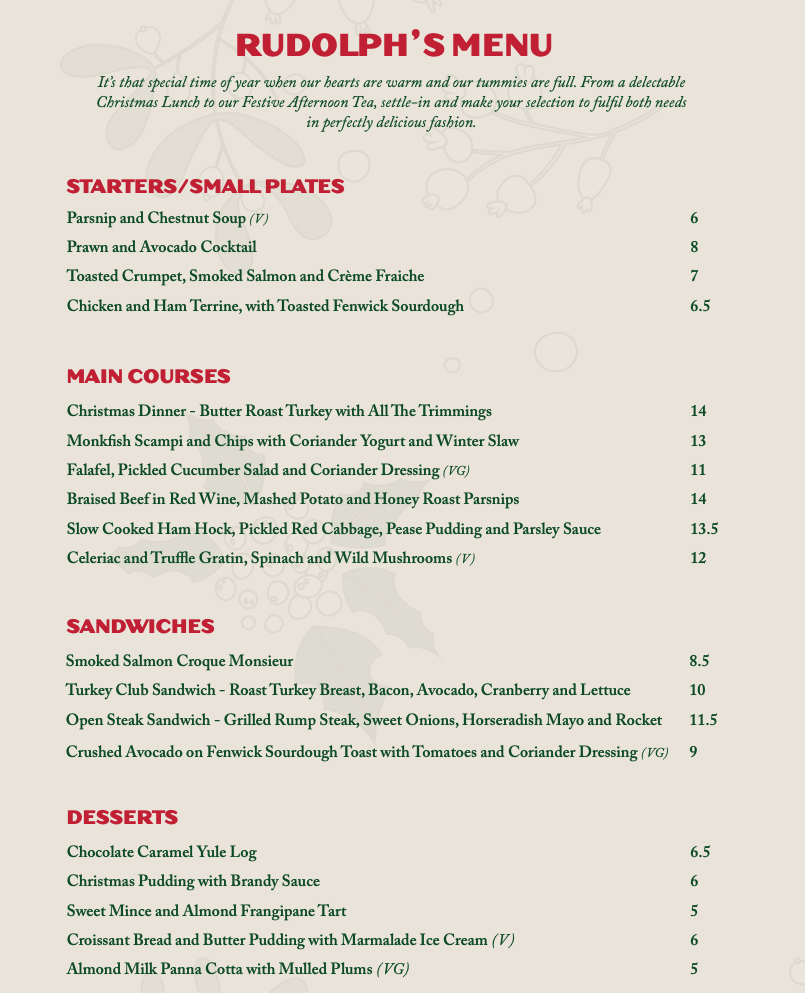 Rudolph's Restaurant at Fenwick Newcastle (Menu and Review) - a ...