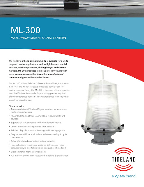 TIDELAND ML-300 MAXLUMINA® MARINE SIGNAL LANTERN