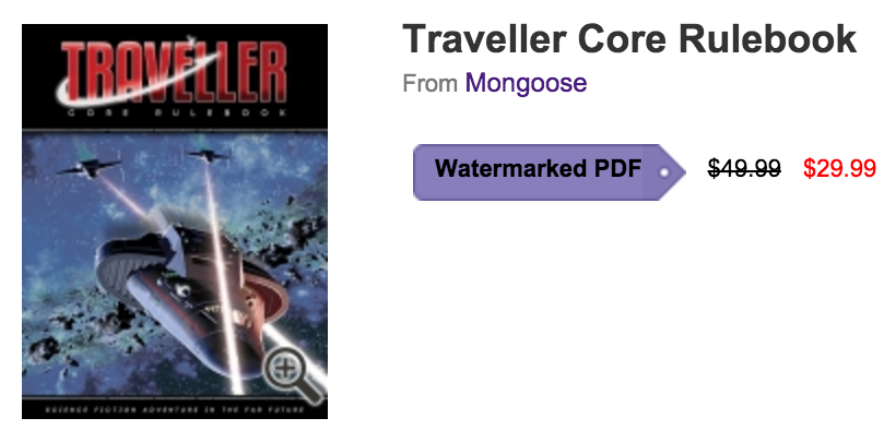 Tenkar's Tavern: Traveller Core Rulebook in PDF - $29.99 - At What ...