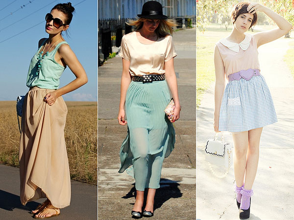 Universo Feminino: Tendência: Looks tons pastéis