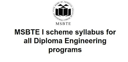MSBTE I scheme syllabus for all Diploma Engineering programs