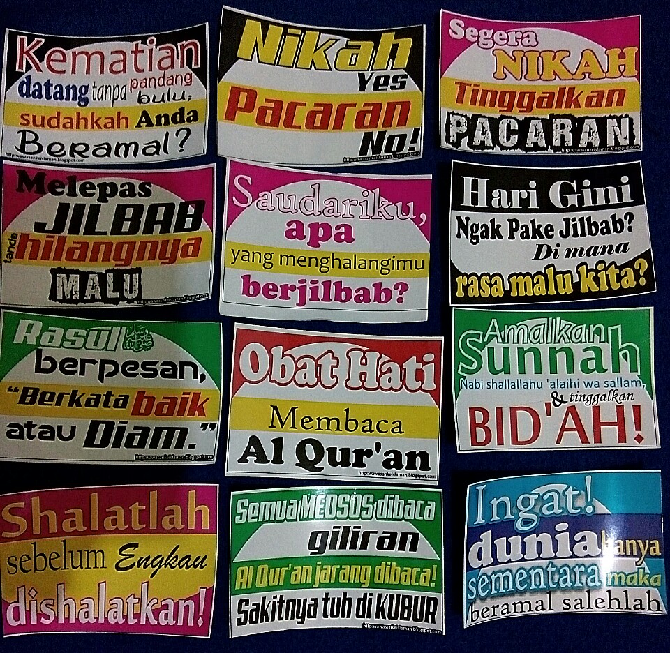 Kursus B. Arab dan Ilmu Syar'i, Buletin Jum'at Al Islah, Stiker Dakwah ...